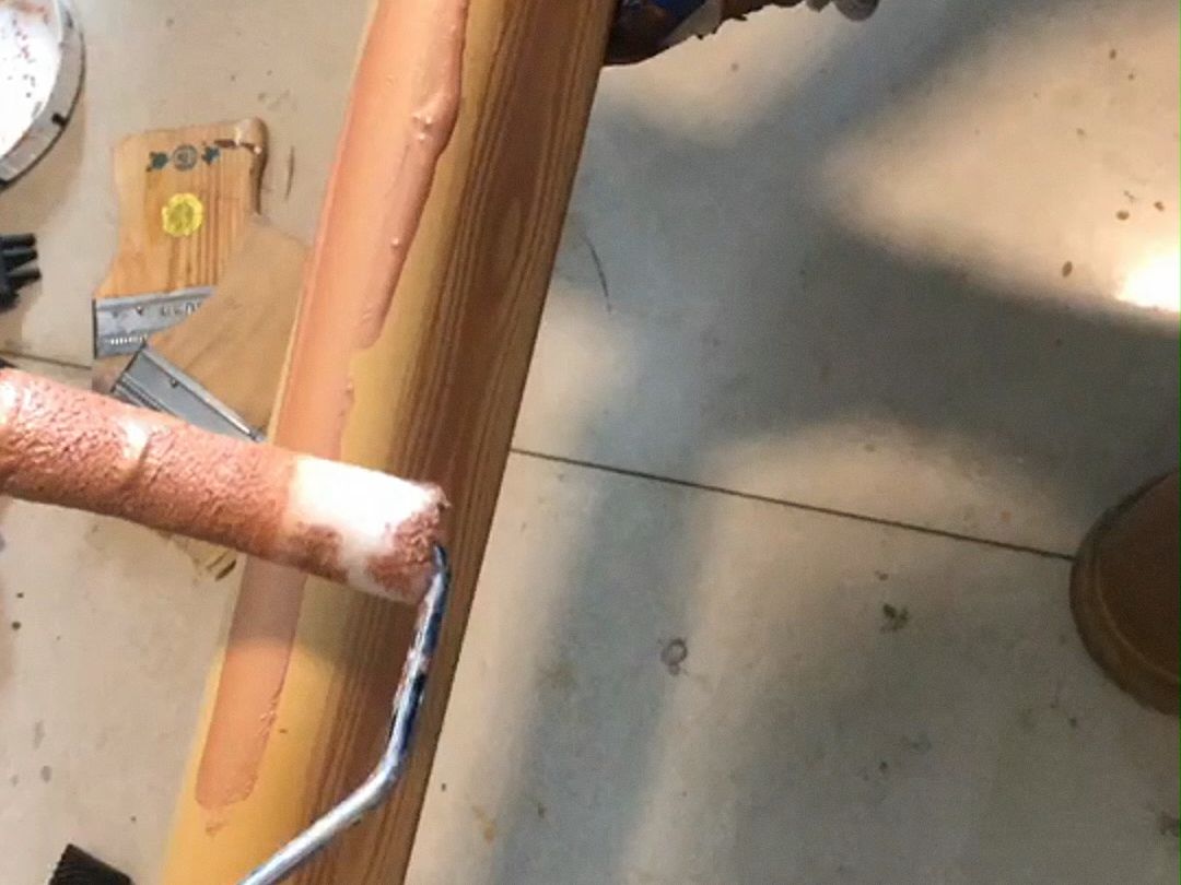 纯手工打造高端产品效果钢结构仿木纹