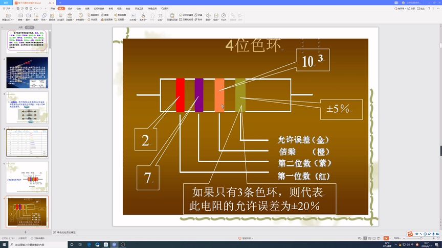 电阻计算教程家电维修教程 4色环电阻计算教程 5色环电阻计算教程