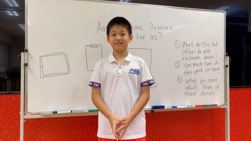 第91期十岁小朋友英文流利-电子设备对小朋友的利弊