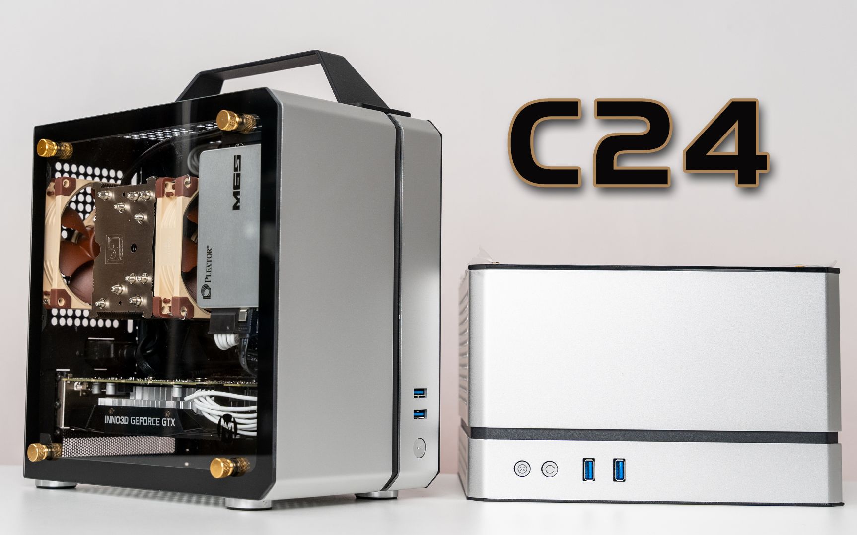 「装机测评」机械大师 C24 手提便携 ITX 机箱