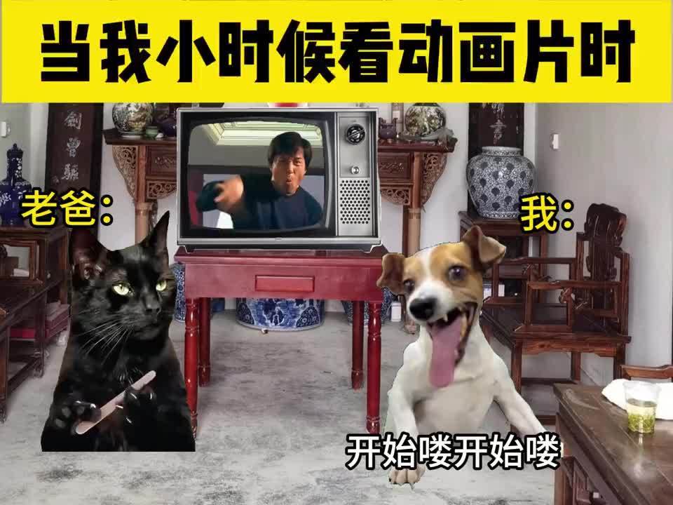 当小时候的我看动画片时,VS长大后的我看动画片时