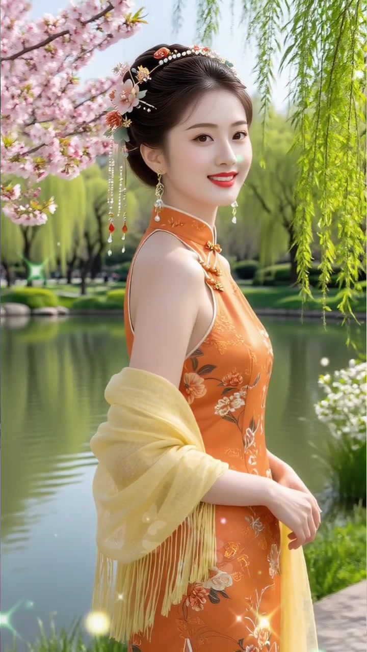 #汉服穿搭 #古装美人 #旗袍裙服装