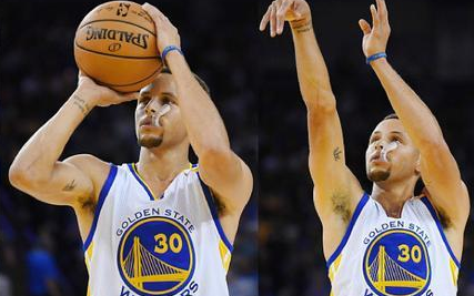 NBA神射手斯蒂芬库里在全明星三分大赛前训练曝光!附上库里投篮...