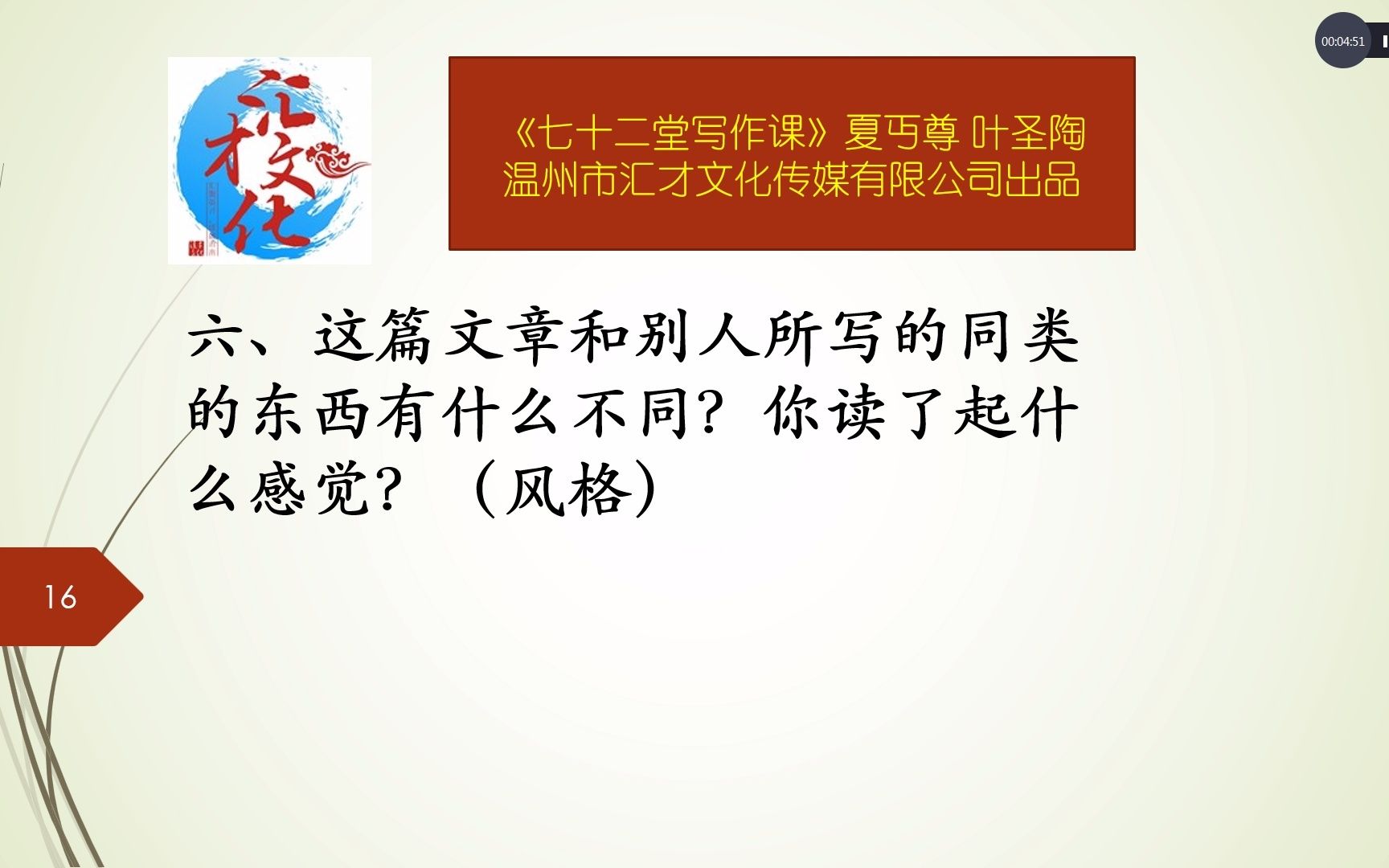 《七二十堂写作课》第一讲文章面面观02