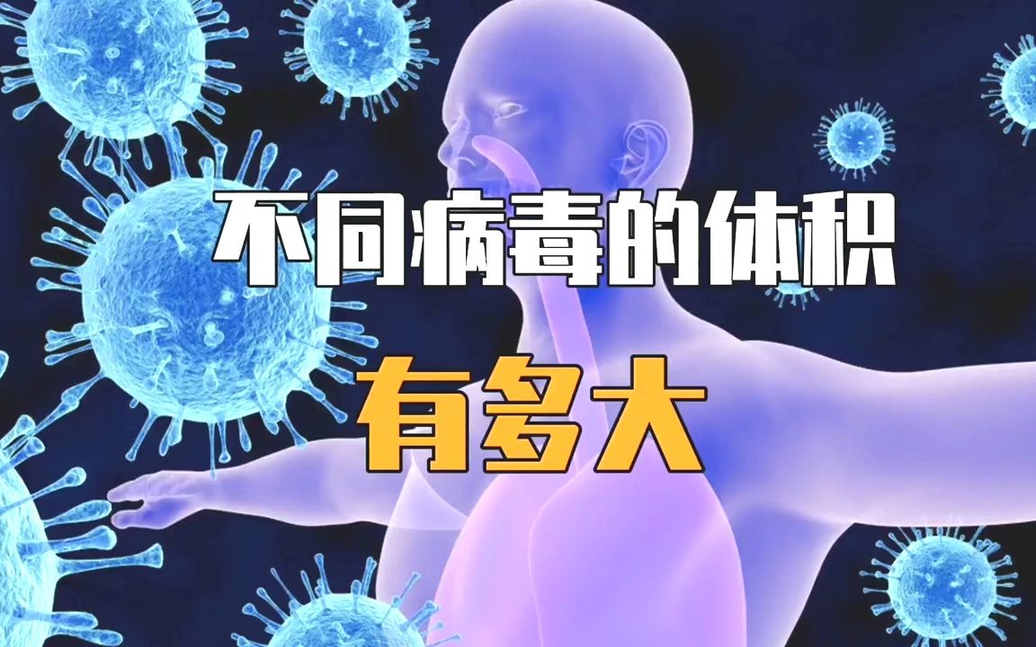 你知道不同病毒的体积有多大吗?新型冠状病毒排第几吗?