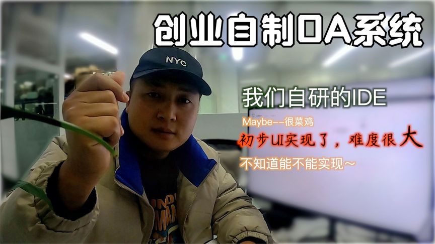 【氢盐slog50】程序员创业自制OA系统,IDE(编辑器)已实现UI。