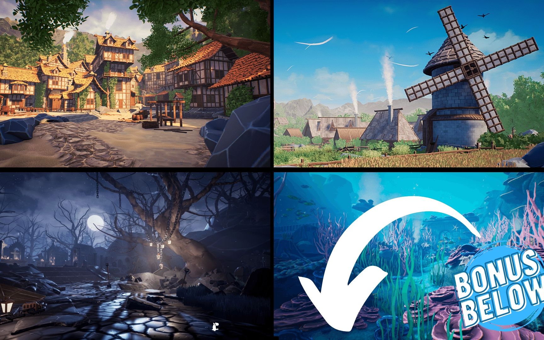 【UE虚幻资源】-UE5终极风格化场景环境合集包