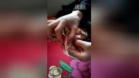 灵寿小伙教你怎样用钱叠戒指