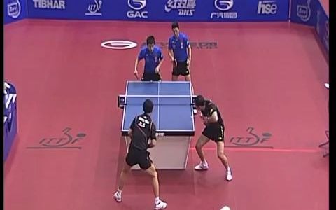 【无解说】马龙/张继科 vs 王皓/许昕 2012斯洛文尼亚公开赛男双决赛(...