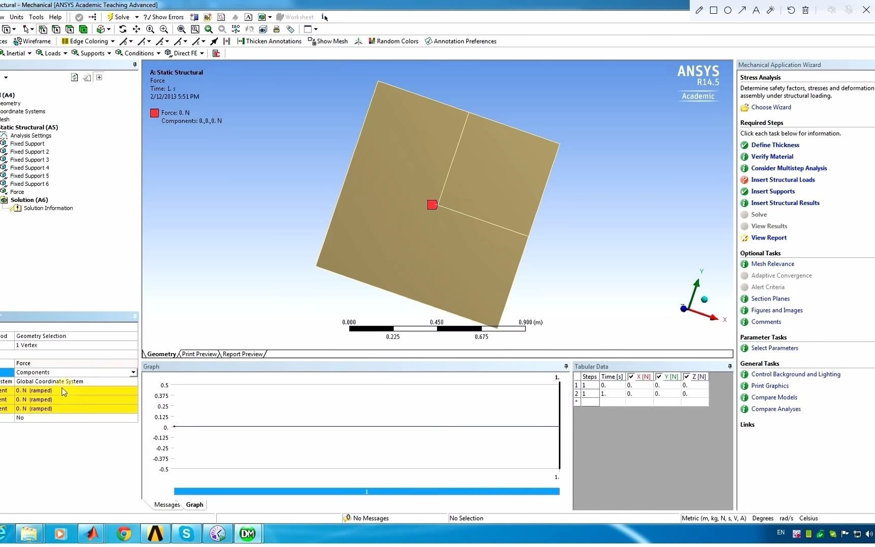 【ANSYS Workbench】在某一点施加力