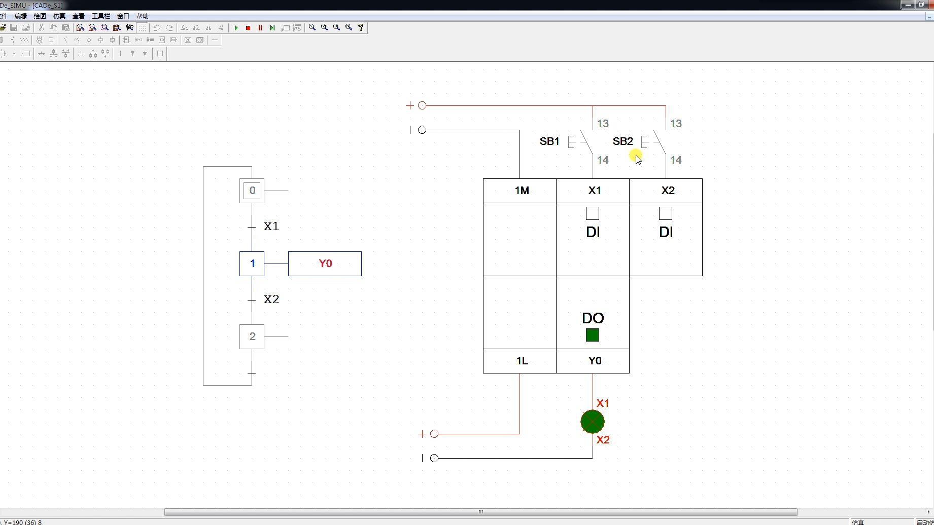 SFC 起保停 PLC 仿真 CADe_SIMU