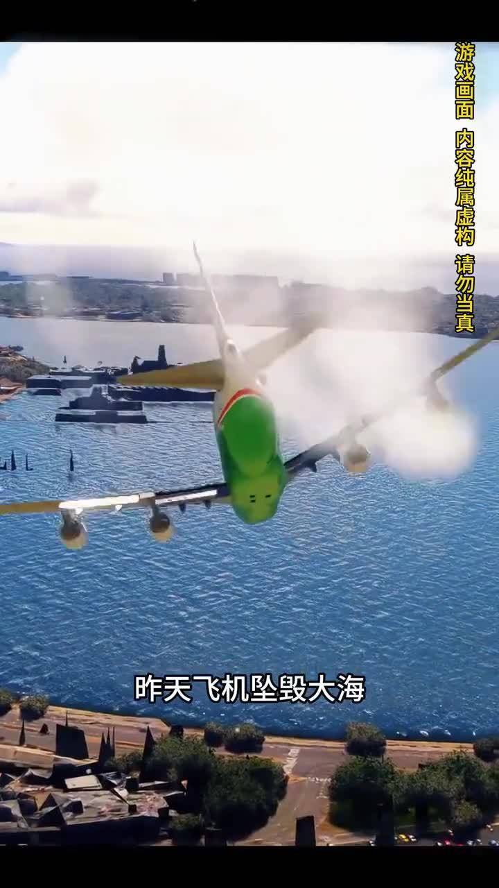 模拟器上演惊险一幕:飞机失控,多次在水里打滚