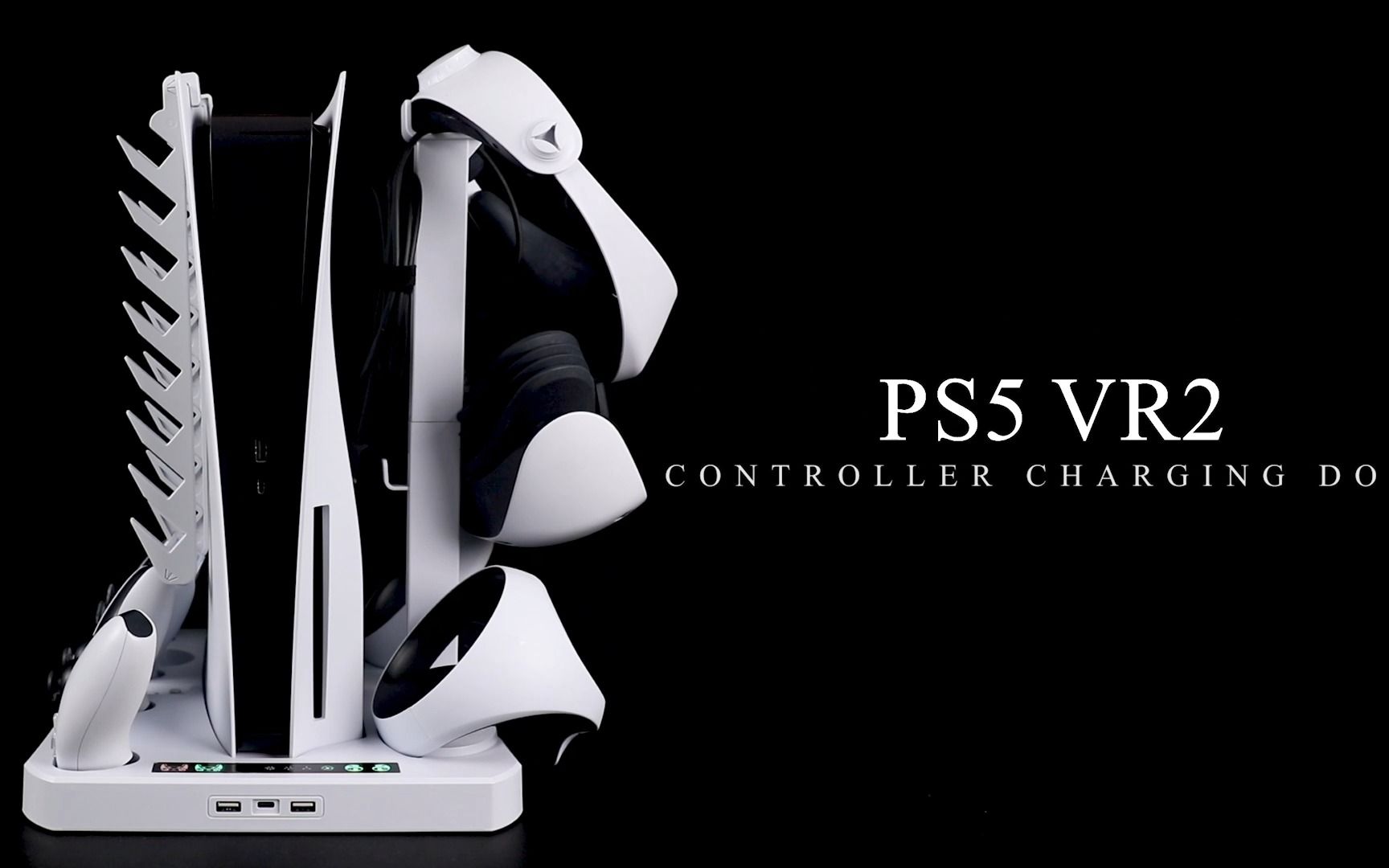 PS 5 / PS VR 2主机散热与充电收纳底座
