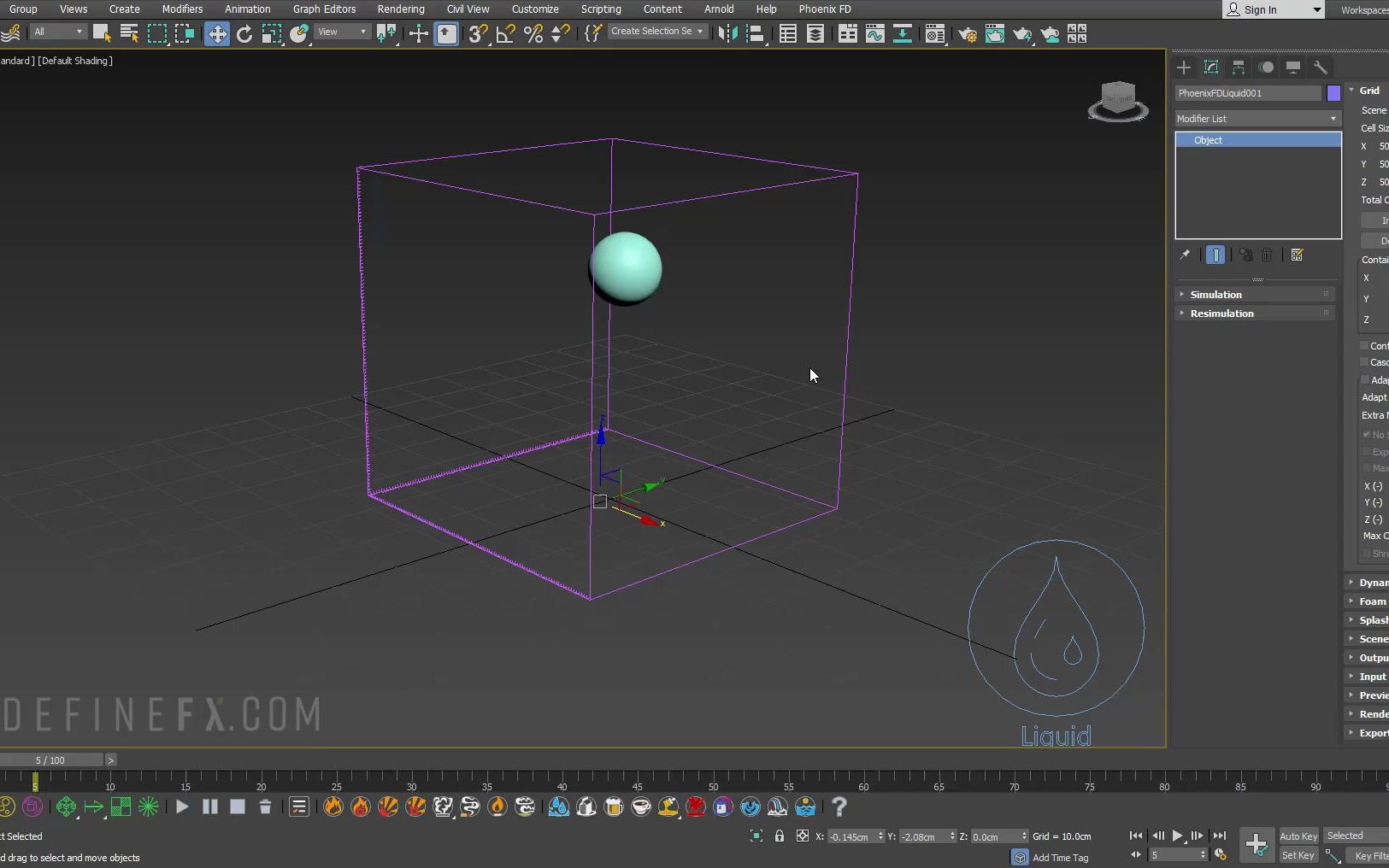 PhoenixFD 国外教程转载 CH03E01模拟面板