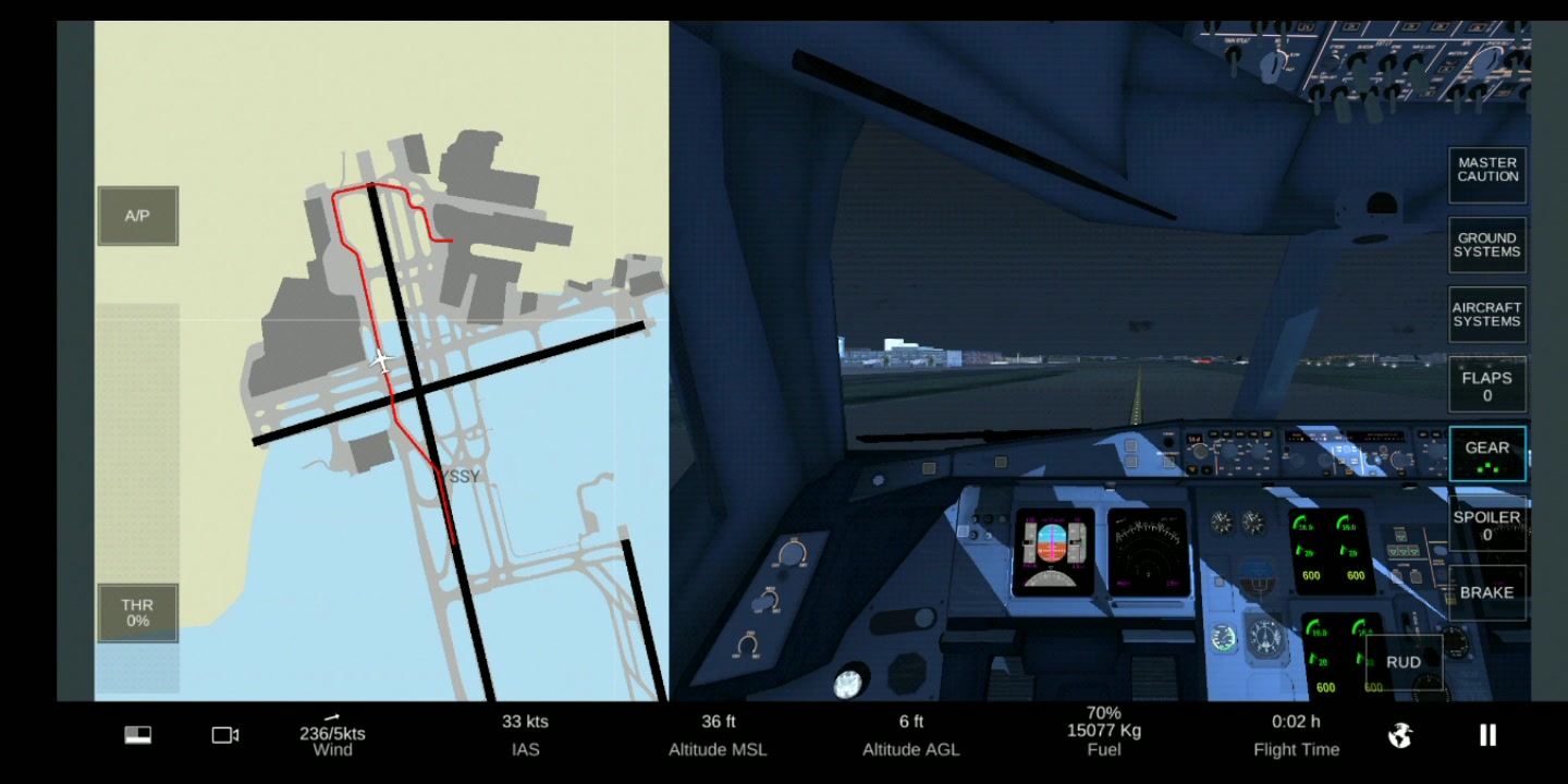 RFS降落悉尼国际机场
