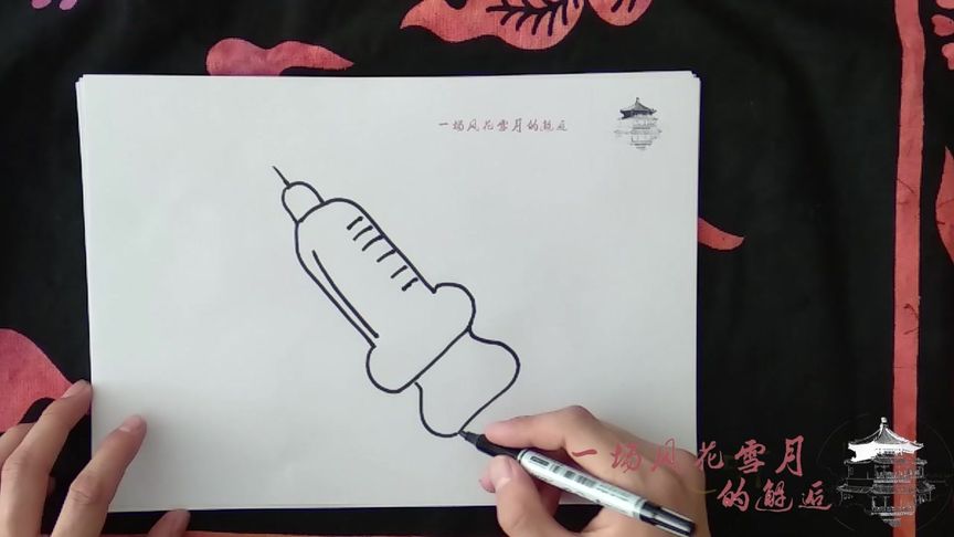 简笔画:卡通打针注射器简笔画,小朋友怕注射器吗?一学就会哦