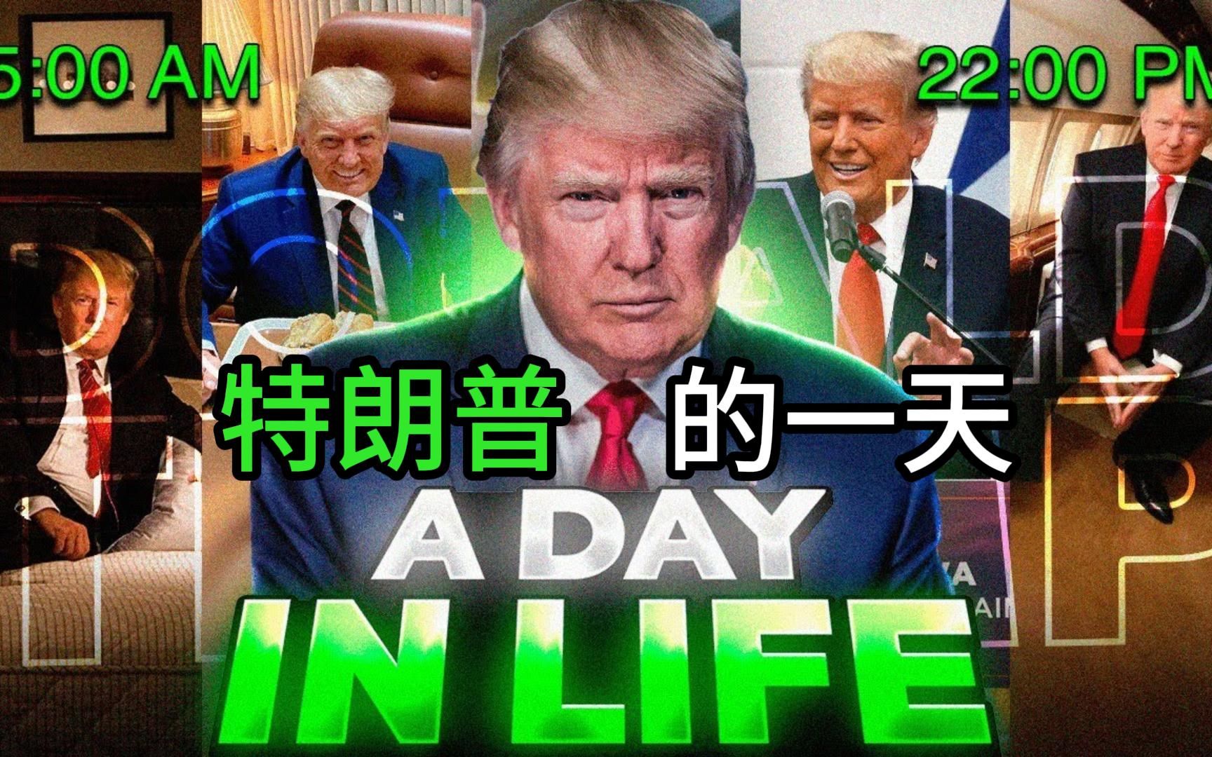 【特朗普】美国前总统“川建国同志”每天是如何是如何度过的?