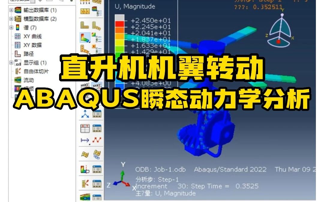 Abaqus实战小案例——直升机机翼转动