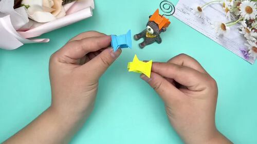 可爱的蝴蝶结戒指折纸,快来折一折吧