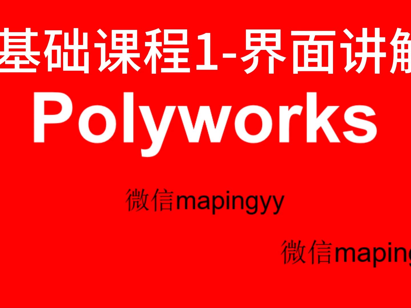 polyworks界面设置