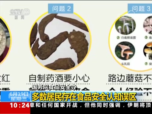 [新闻直播间]国务院食品安全办 多数居民存在食品安全认知误区