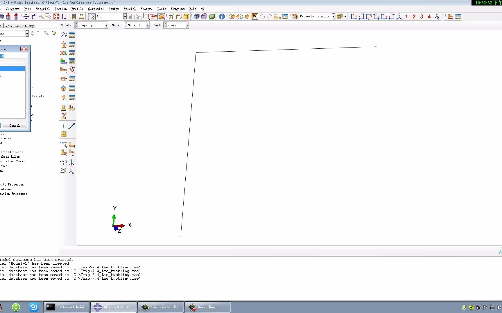 《ABAQUS工程实例详解》_7.4_线性屈曲分析实例