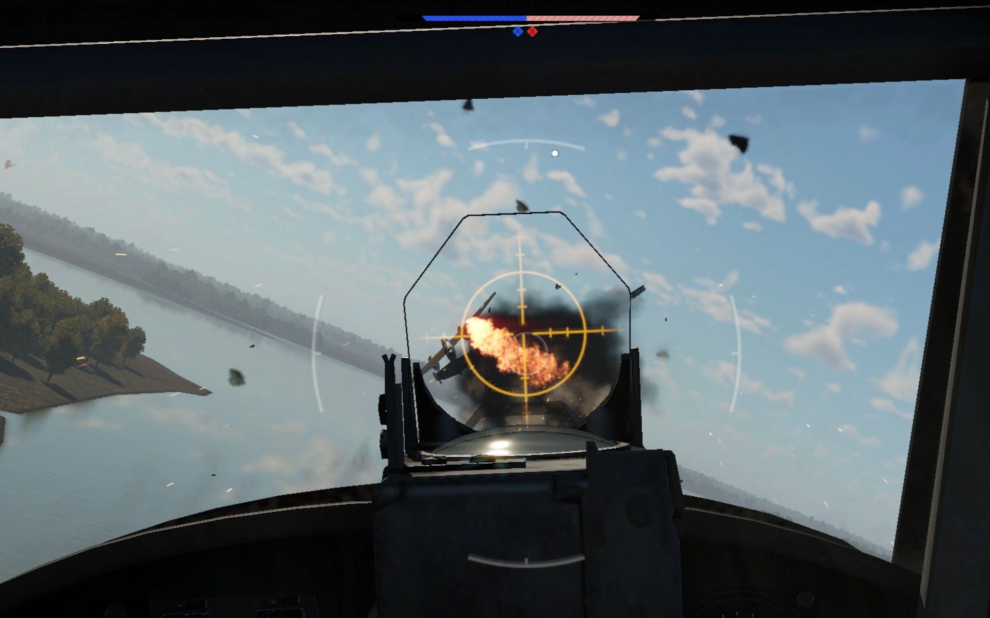 【战争雷霆】 如何在陆战全真模式下用键鼠空战击杀炸逼(穷)