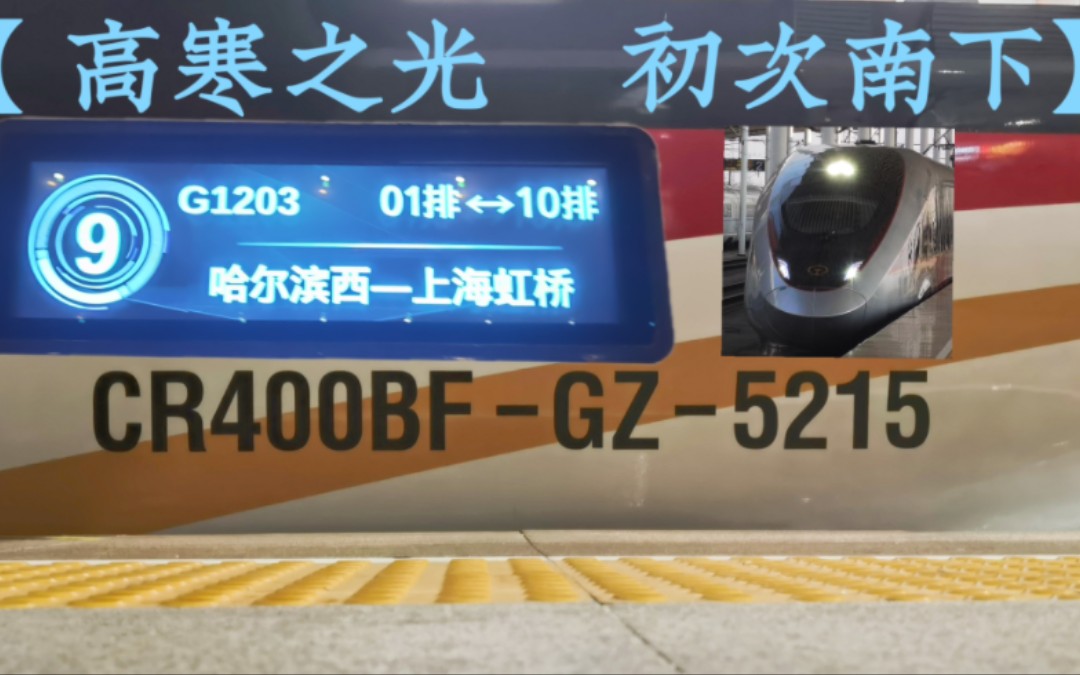 ...智能动车组CR400BF-GZ-5214重联5215担当G1202/G1203(哈尔滨西...