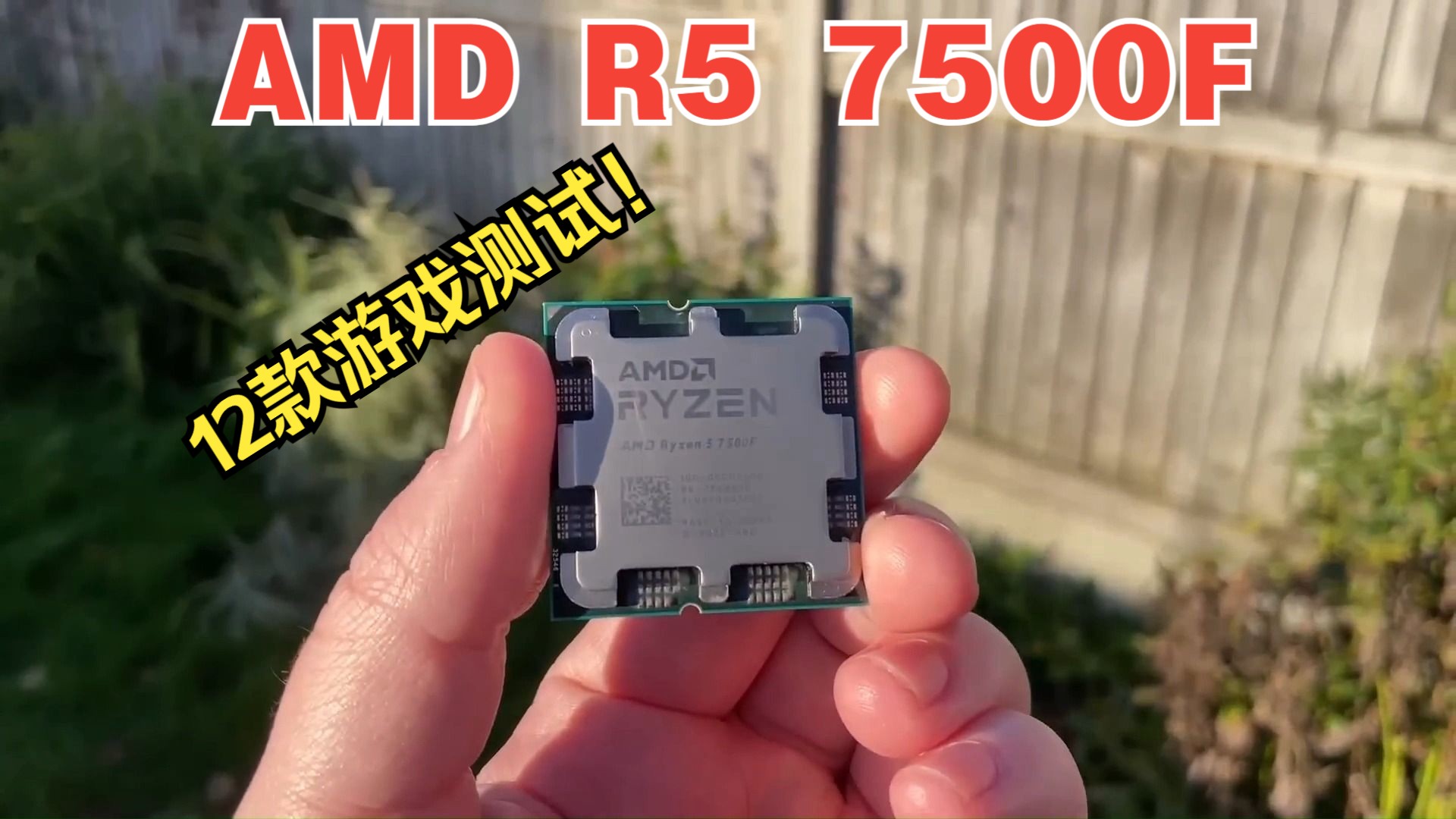 AMD Ryzen 5 7500F CPU ,12款游戏性能FPS测试