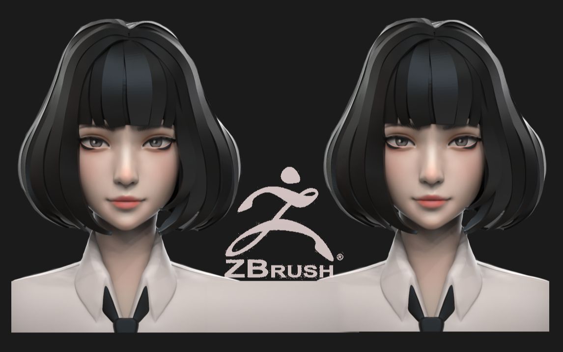一个视频告诉你如何用zbrush雕刻出女神般的容貌【全网最强zbrush...
