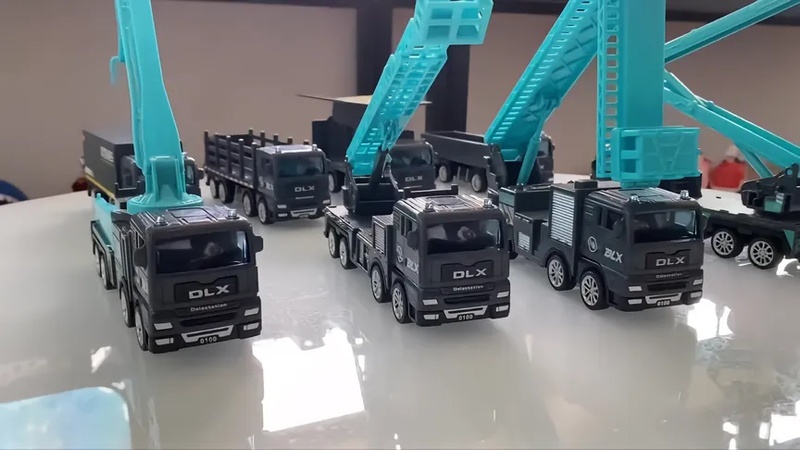 儿童玩具工程车耐摔滑行小汽车运输车混凝土泵仿真车模型登高车