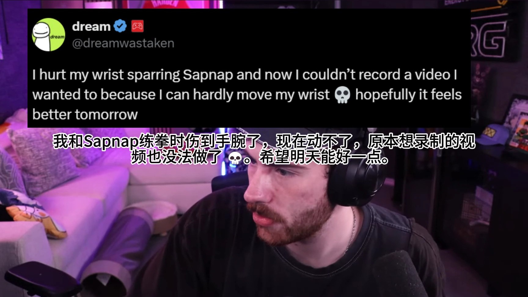 是和Sapnap打架挂彩的Dream一枚_游戏热门视频