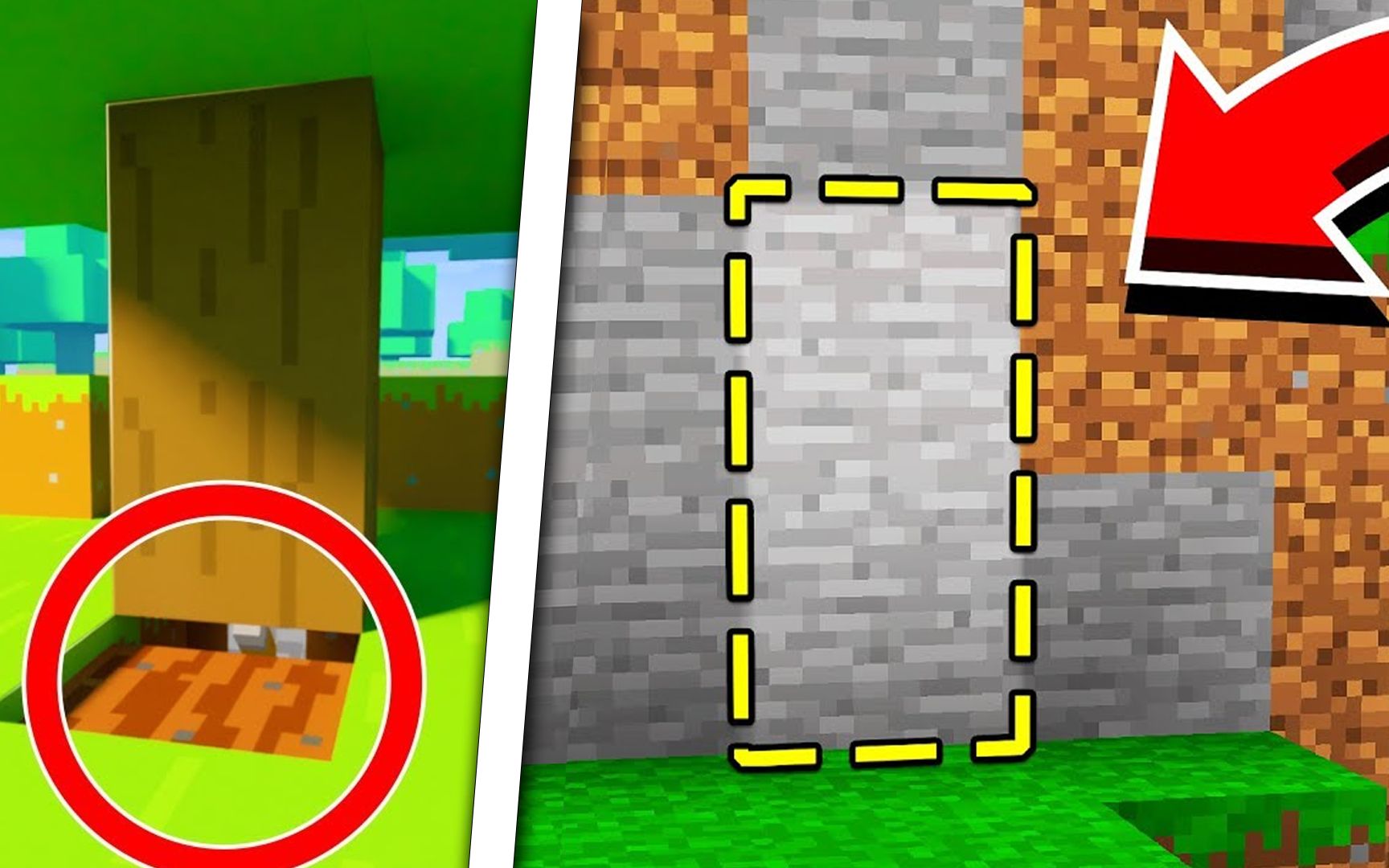 我的世界:把红石溶入建筑,三分钟教会你三款隐藏门 !
