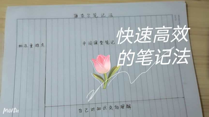 有一种快速高效的做笔记方法,你知道是什么嘛