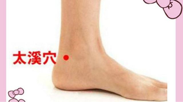 人体穴位图解大全+高清视频讲解:太溪穴