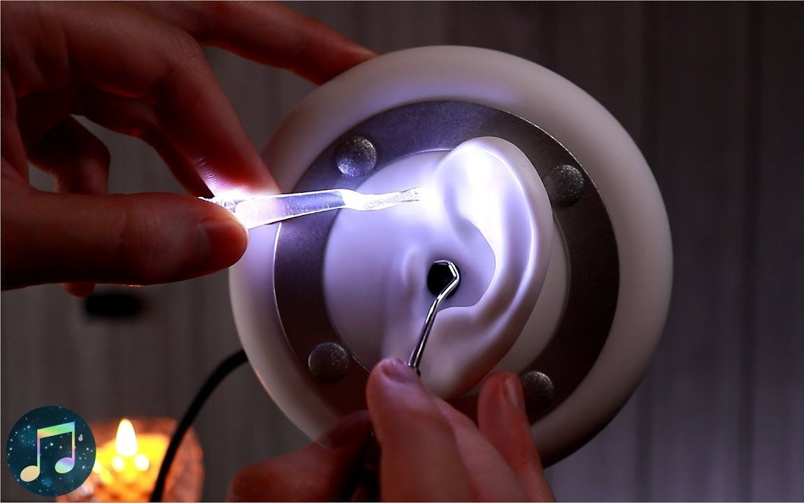 【iron ASMR】在鼓膜上清洁黏糊糊的耳垢