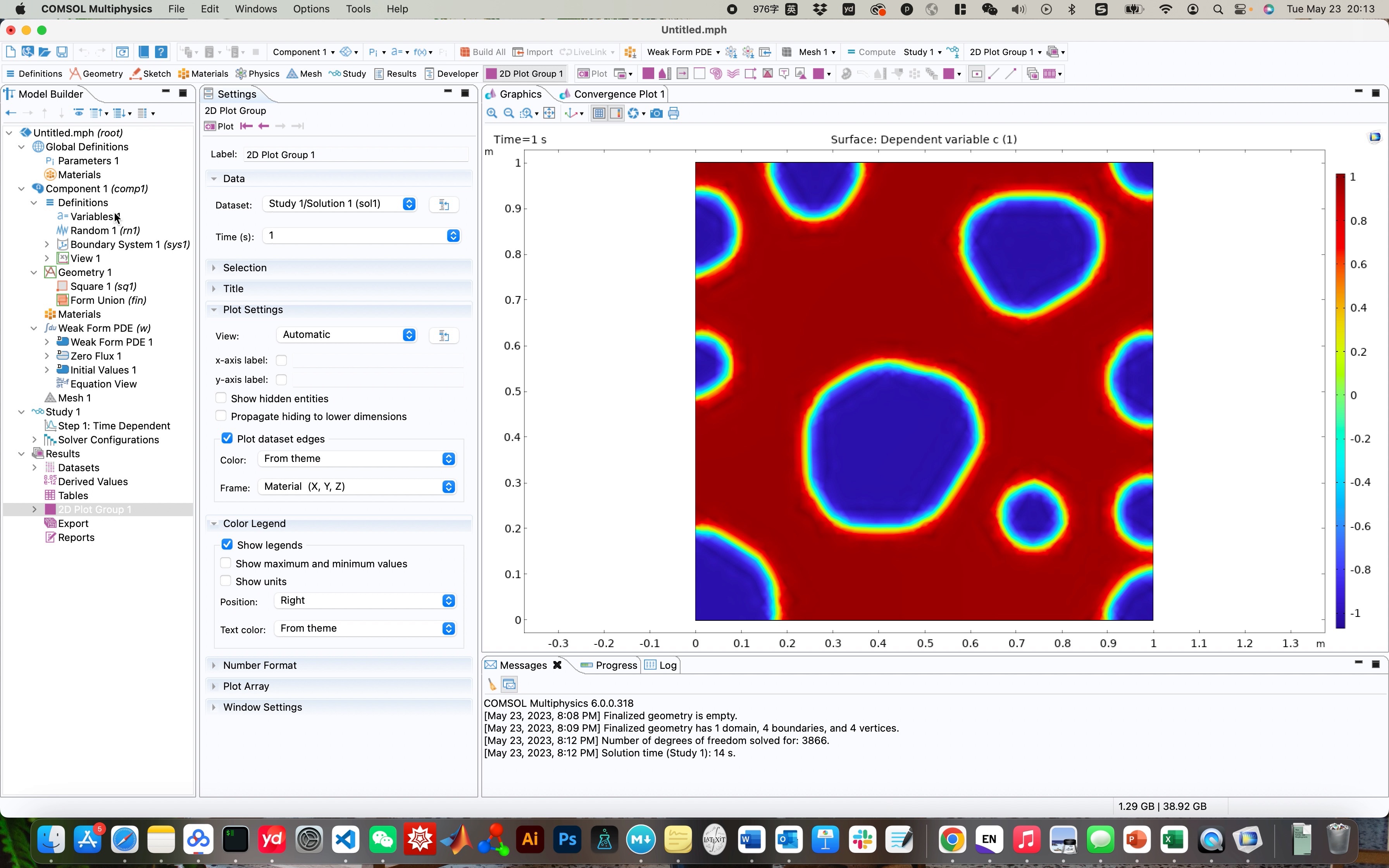 【COMSOL数学物理仿真】1.4 - 相场Cahn-Hillard Equation(下),Allen-...