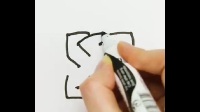 几个简单的点就成一个画,禅绕画太神奇了简笔画.mp4