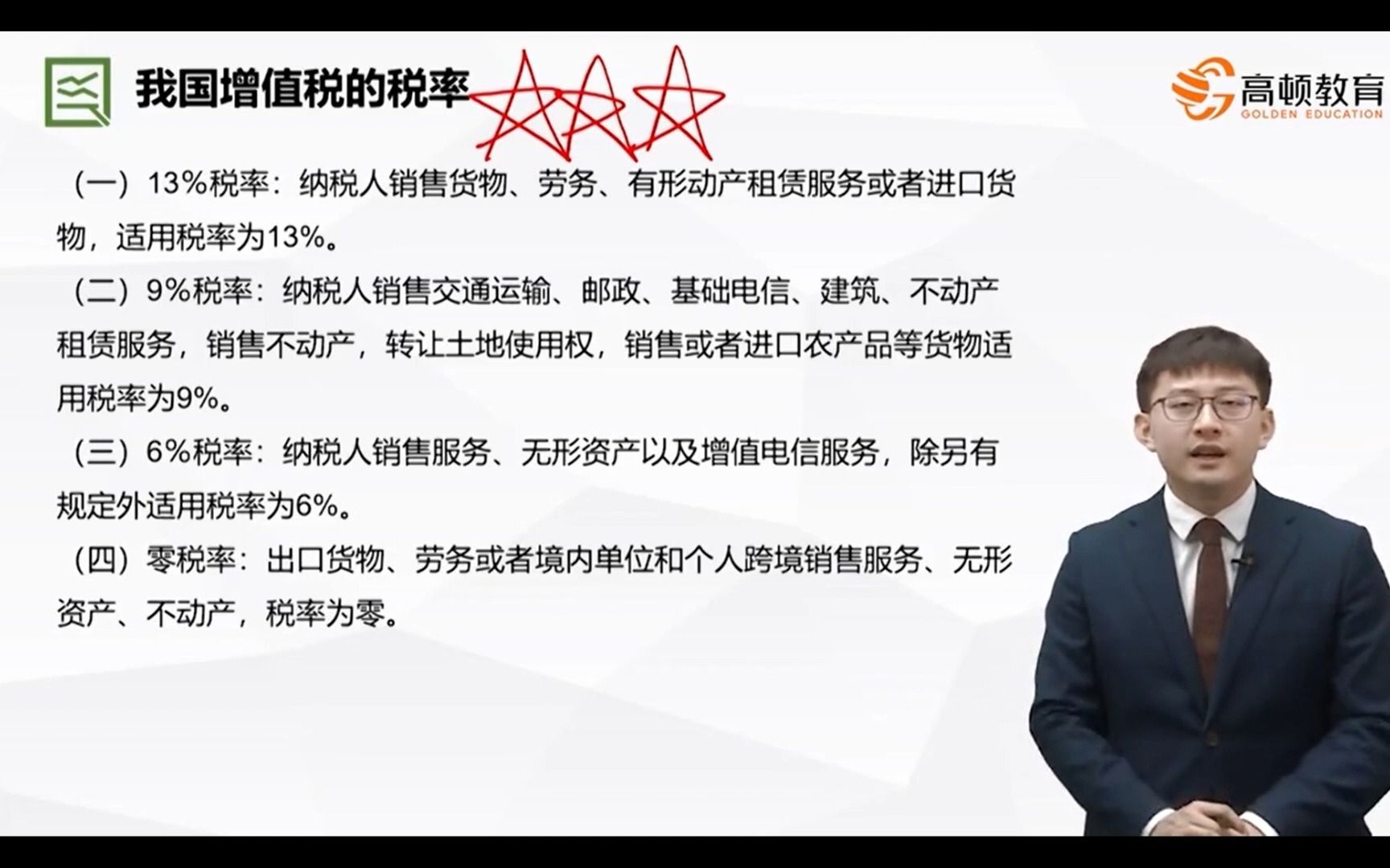 2023年税务师【税法一】课程分享—我国增值税的税率