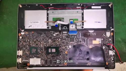 小米161301-1笔记本不开机不通电更换CPU
