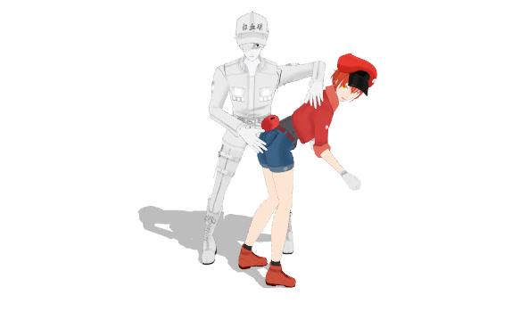 【mmd/搓腚舞】工作细胞魔性舞蹈