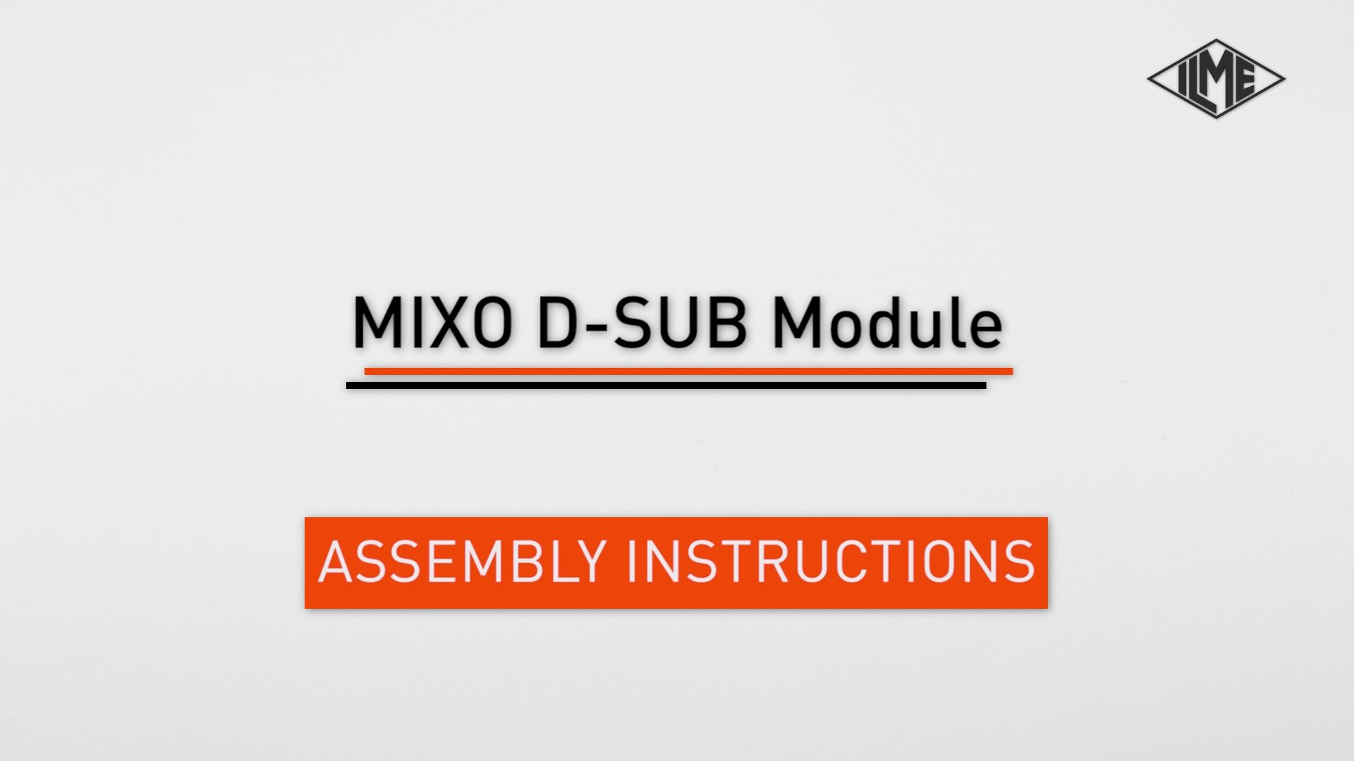 意尔玛重载矩形连接器MIXO D-SUB安装介绍