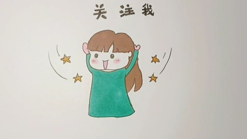 小女孩简笔画,卡通动漫人物