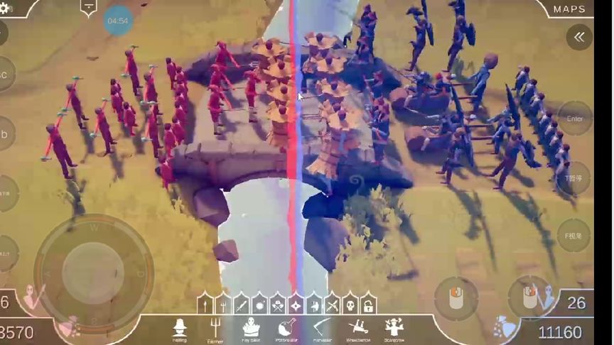 全面战争模拟器:继续玩,测试第2种兵种农民兵