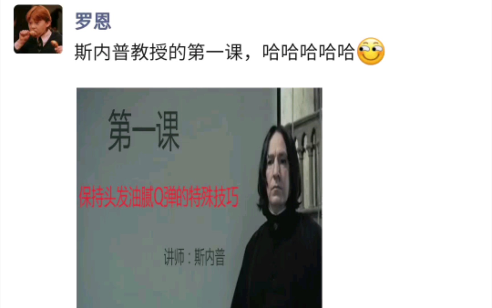 假如哈利波特也有微信朋友圈.内容极度生草