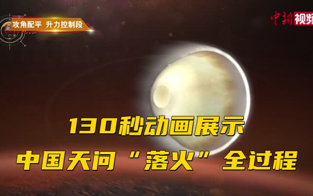 130秒动画展示中国天问“落火”全过程