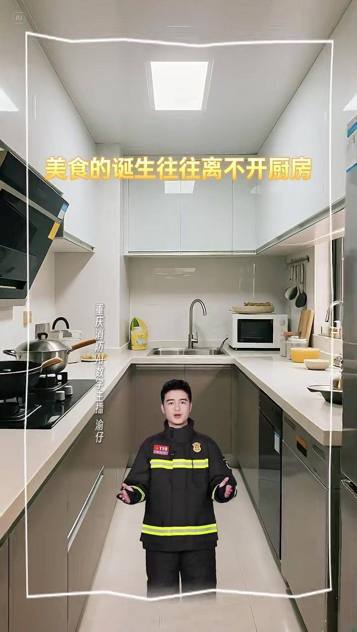 厨房用火不离人,离家切记关火电!#火灾案例#安全用火用电