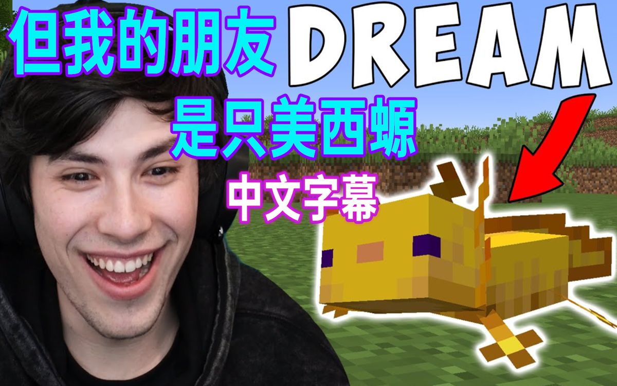 【MCYT/GeorgeNotFound/中文字幕】Dream变成了美西螈