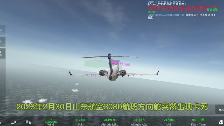 #航空 #模拟飞行 #视觉震撼 当时机长有多绝望
