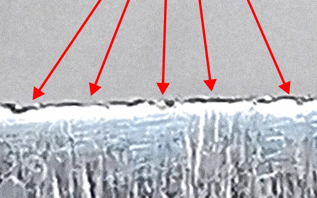 显微镜下的磨刀,镜面刃磨刀不会荡刀刃口放大细节图